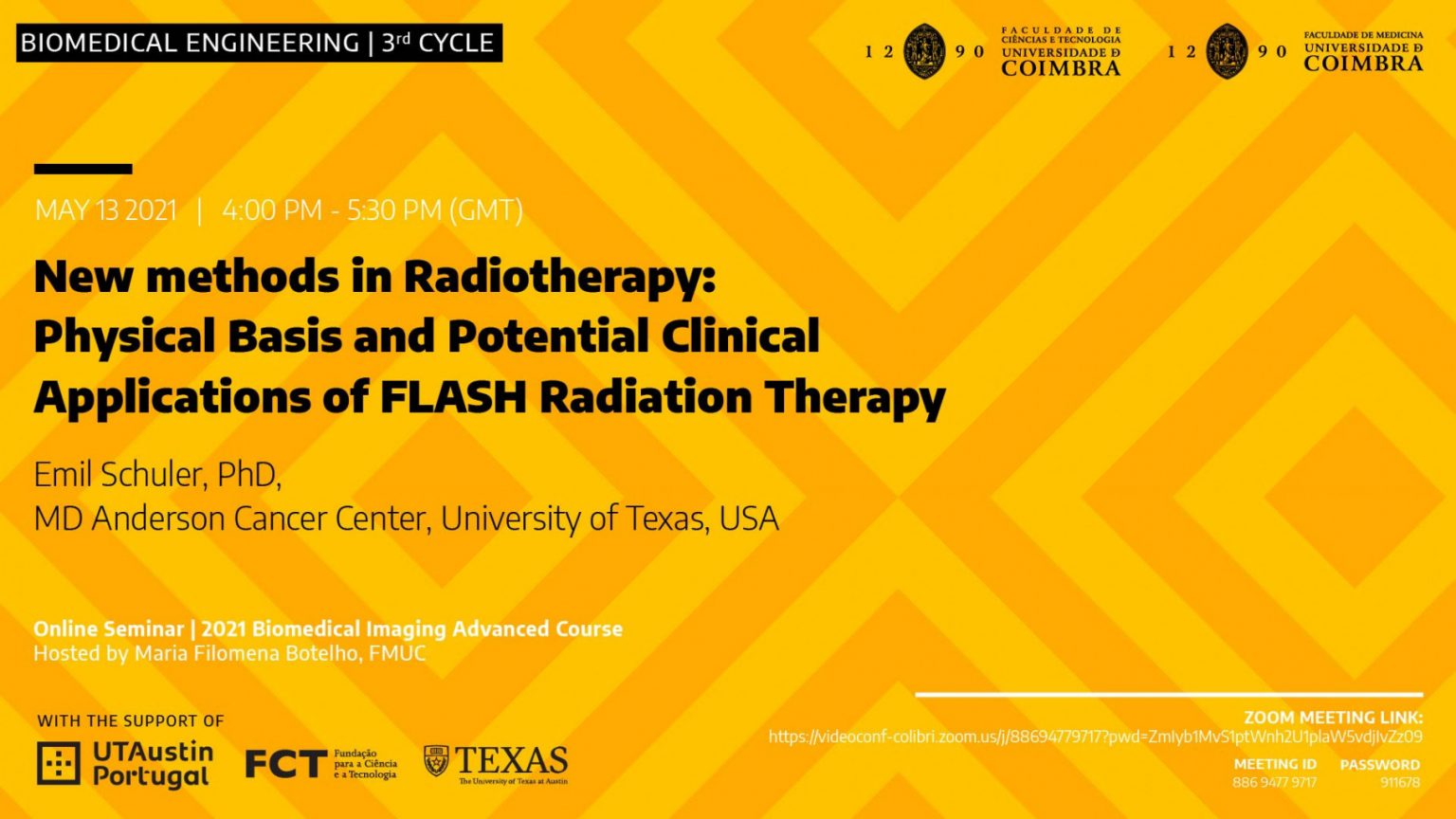 Online Seminar – New methods in Radiotherapy: Physical Basis and ...